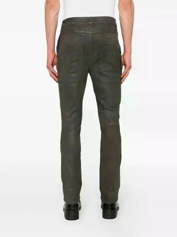 FREI-MUT Leather Straight-leg Trousers