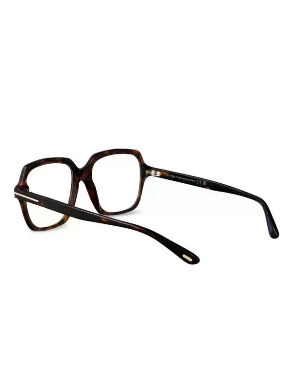 TOM FORD Tortoiseshell Square Frame Glasses