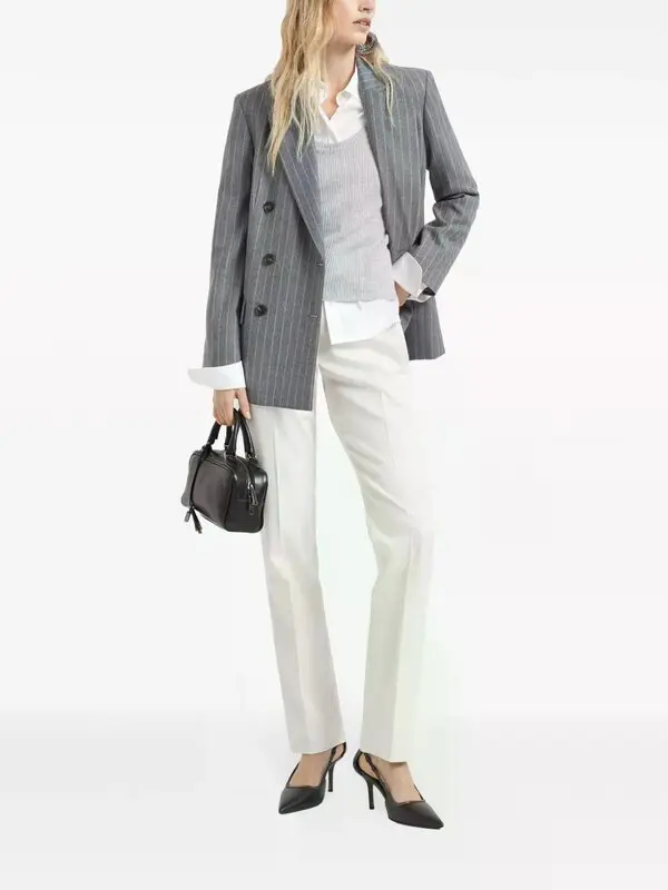 Brunello Cucinelli Pinstripe Double-breasted Blazer