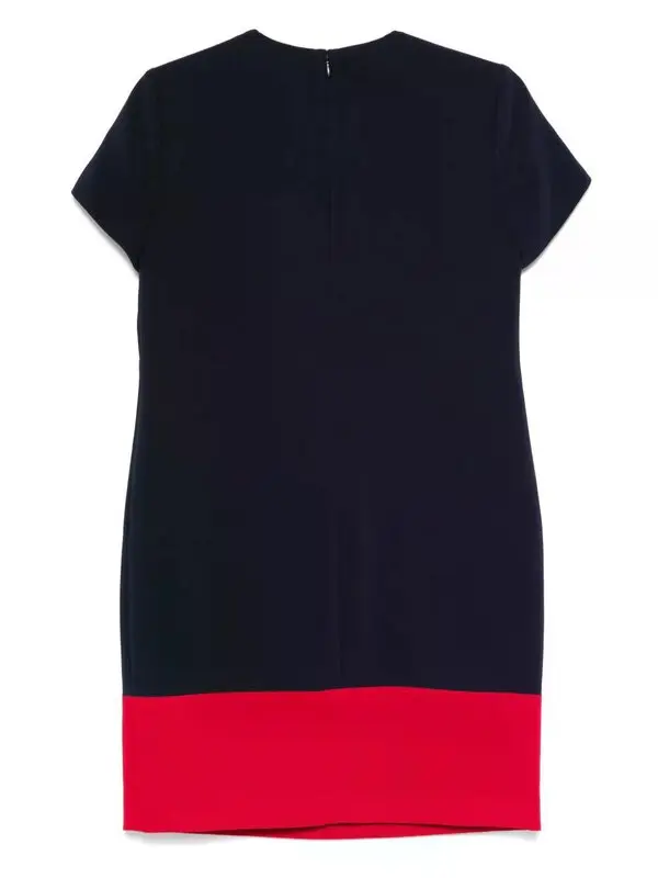 Ralph Lauren Navy Midi Dress With Contrasting Border