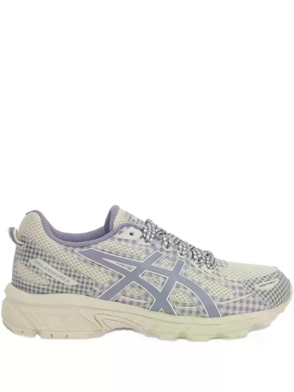 Asics X Story Mfg Gel-venture Checked Sneakers - Neutrals