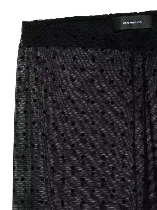 Wardrobe.NYC Polka Dot Mesh Tights