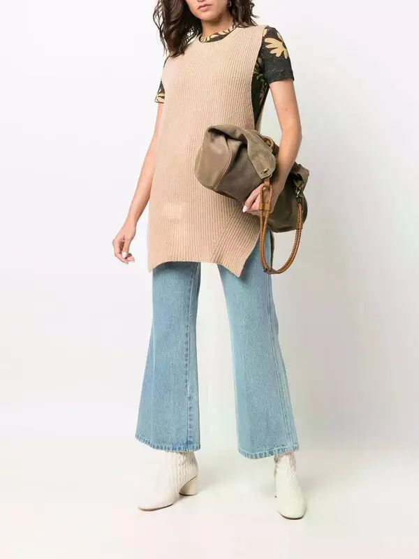 Nanushka Oversized Ribbed-knit Vest