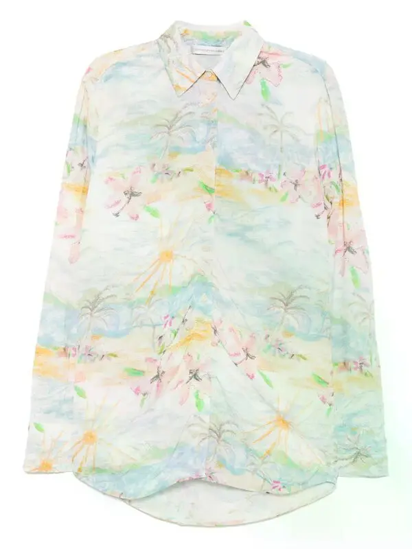 Christopher Esber Bahia Printed Shirt - White