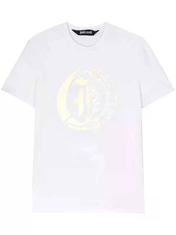 Just Cavalli Logo-print Cotton T-shirt - White