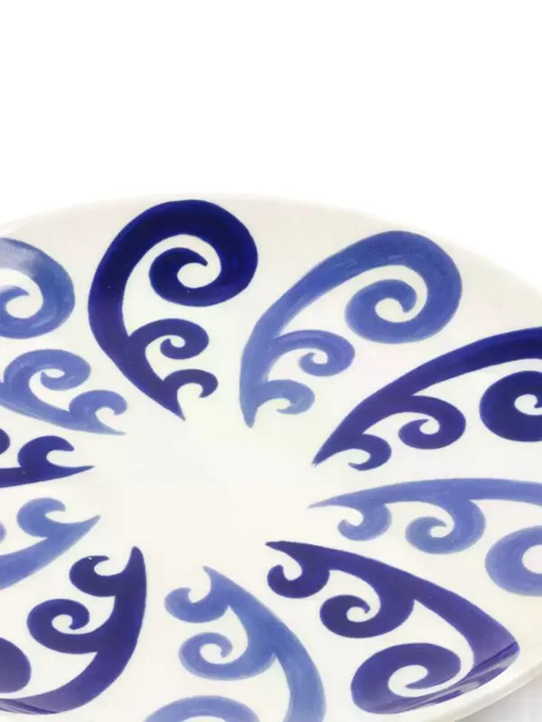Themis Z Athenee Peacock Dessert Plate - White