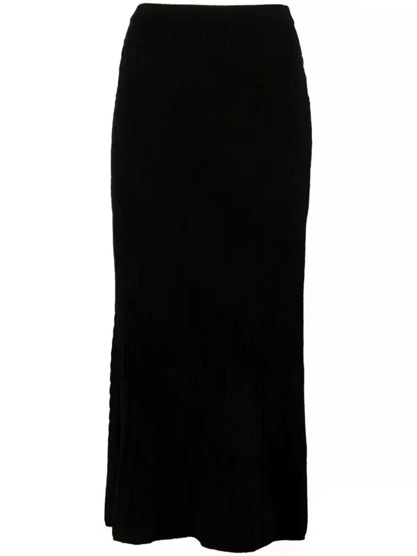 Alessandra Rich Cable Knit Maxi Skirt