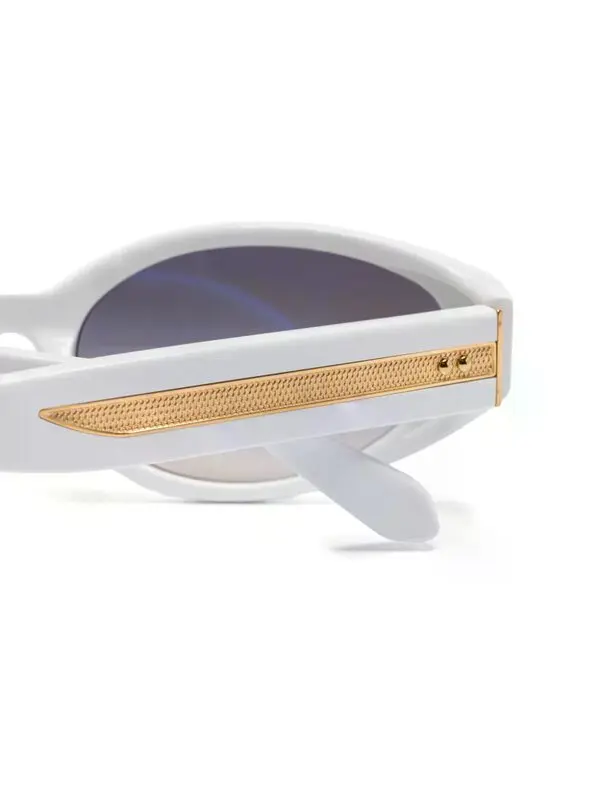 Linda Farrow Lyra Sunglasses - White