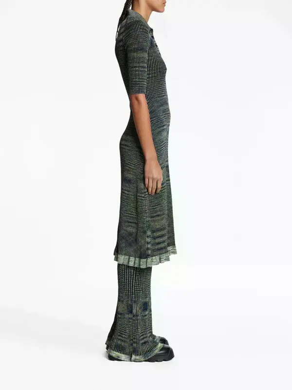 Proenza Schouler White Label Space-dye Polo Dress