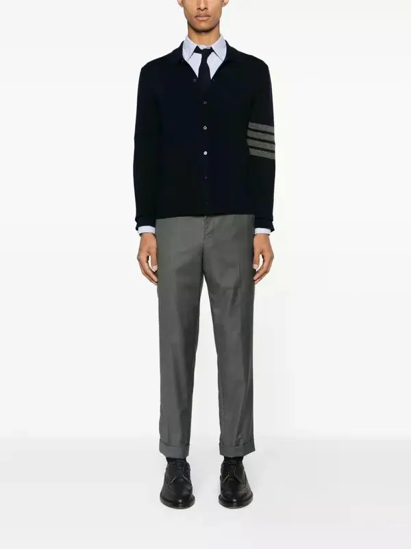 Thom Browne 4-bar Stripe Cashmere Cardigan