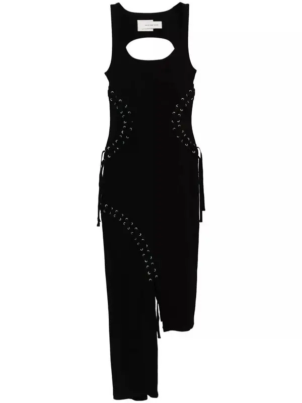 FENG CHEN WANG Braided Dress - Black