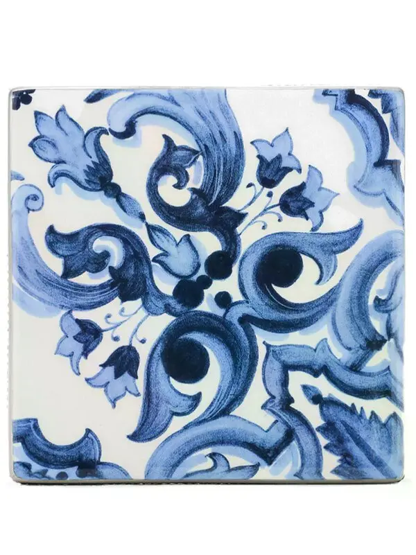 Dolce & Gabbana Medium Porcelain Coaster - Blue