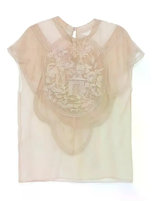 Elie Saab Embroidered Blouse