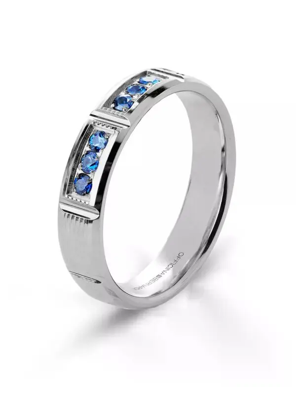 OFFICINA BERNARDI 18kt White Gold Sapphire Ring