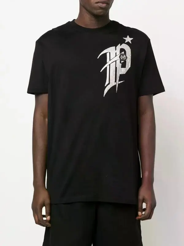 Philipp Plein Logo-print Short-sleeved T-shirt - Black
