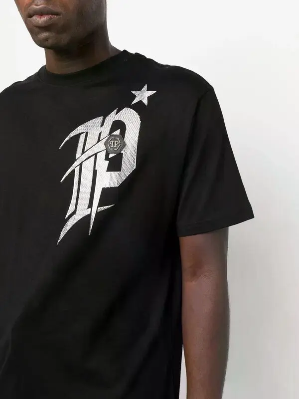 Philipp Plein Logo-print Short-sleeved T-shirt - Black