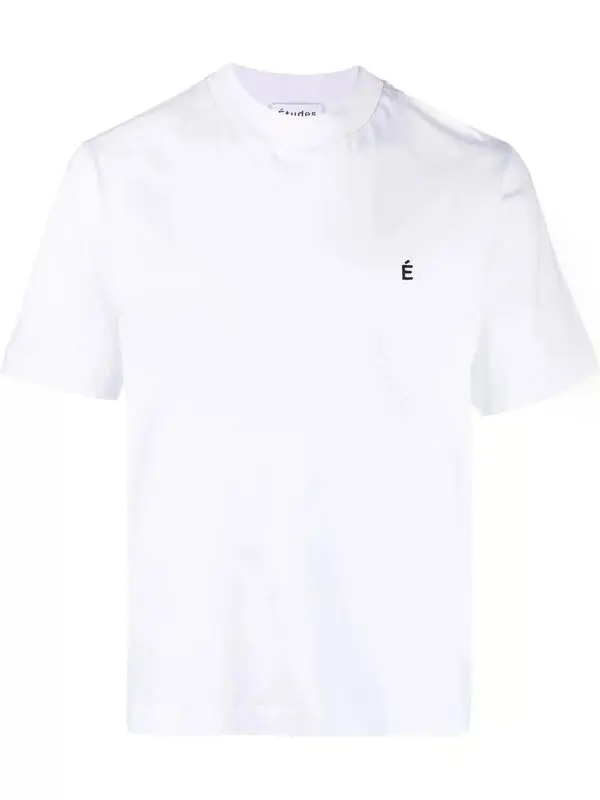 Études Studio Logo-embroidered Organic Cotton T-shirt - White