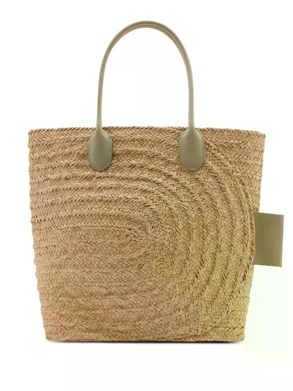 Burberry Woven Raffia Tote Bag - Neutrals