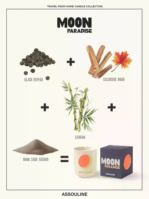 Assouline Moon Paradise Travel From Home Candle