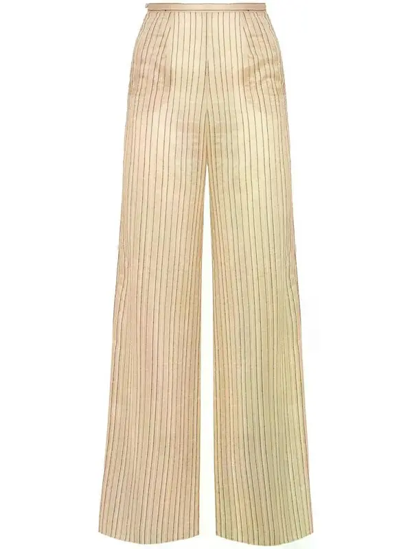 TALLER MARMO Pinstriped Wide Leg Trousers