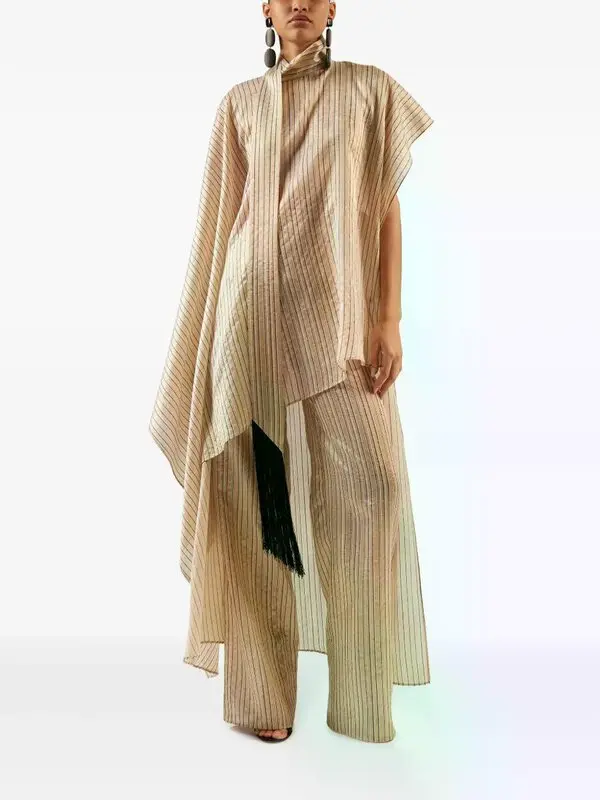 TALLER MARMO Pinstriped Wide Leg Trousers