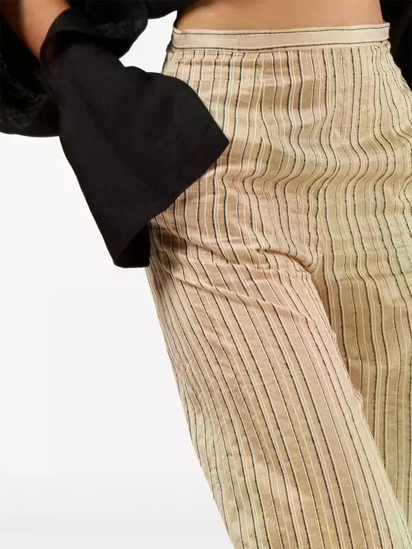 TALLER MARMO Pinstriped Wide Leg Trousers