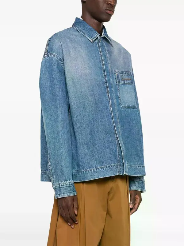 Jacquemus La Chemise Logo-embroidered Denim Shirt