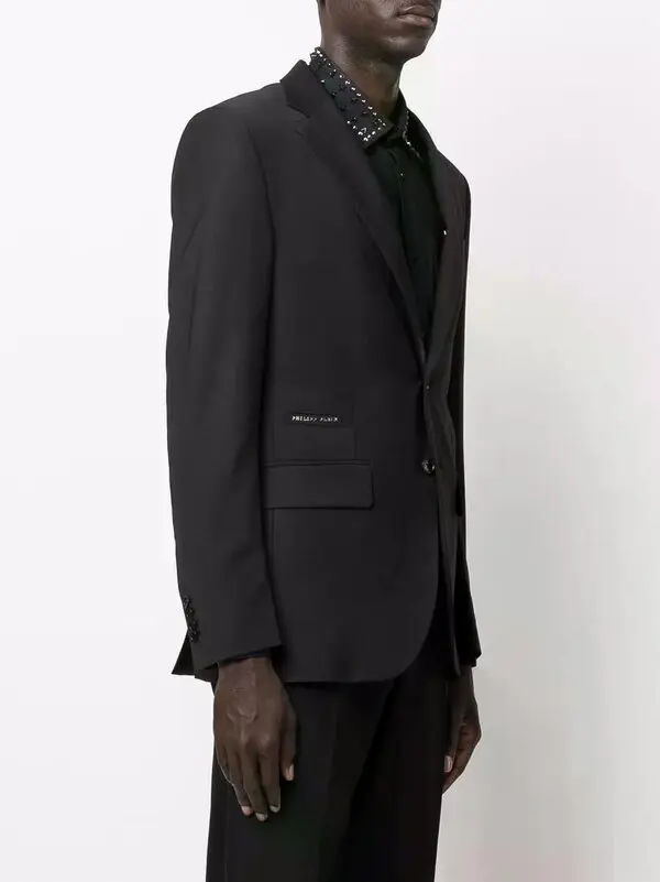 Philipp Plein Crystal Skeleton Gigolò Fit Blazer