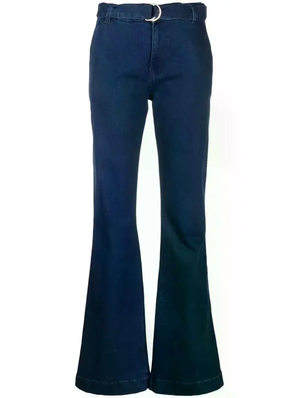 FRAME High-waisted Flared Jeans - Blue