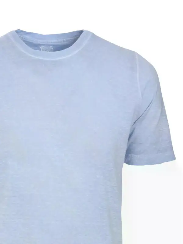 120% Lino Mélange-effect Crew-neck T-shirt