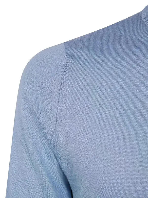 John Smedley Knitted T-shirt - Blue