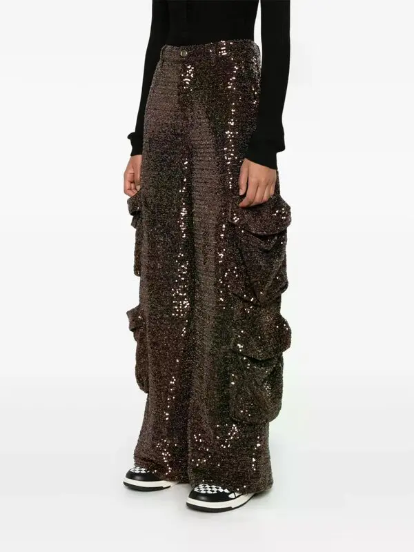 Amiri Sequin Cargo Trousers