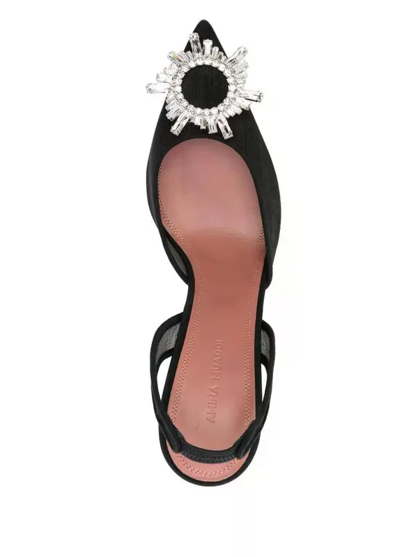 Amina Muaddi 100mm Begum Slingback Pumps