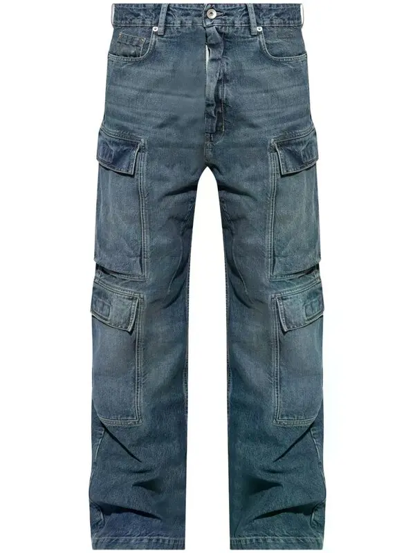 Rick Owens Cargo Jeans - Blue