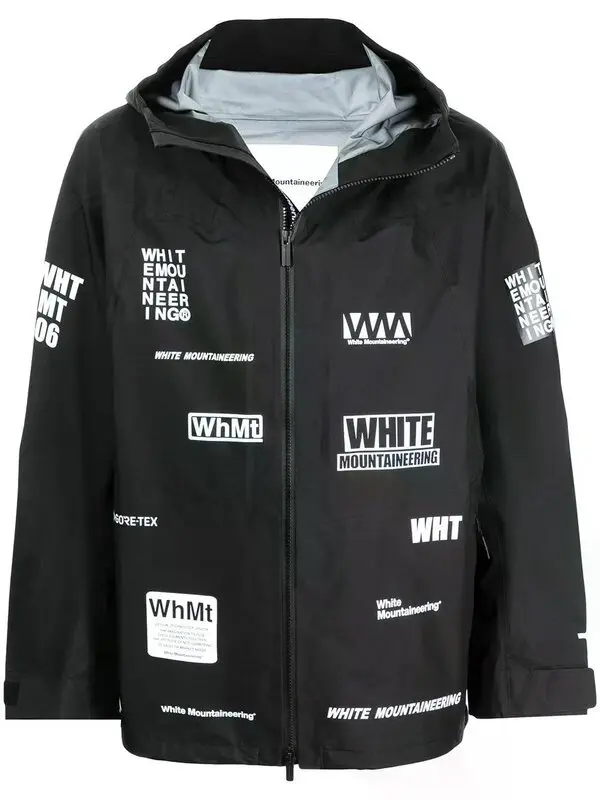 WHITE MOUNTAINEERING Graphic Print Zip-up Lightweight Jacket