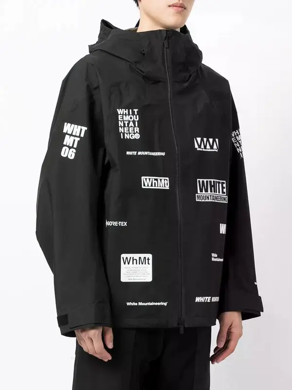 WHITE MOUNTAINEERING Graphic Print Zip-up Lightweight Jacket