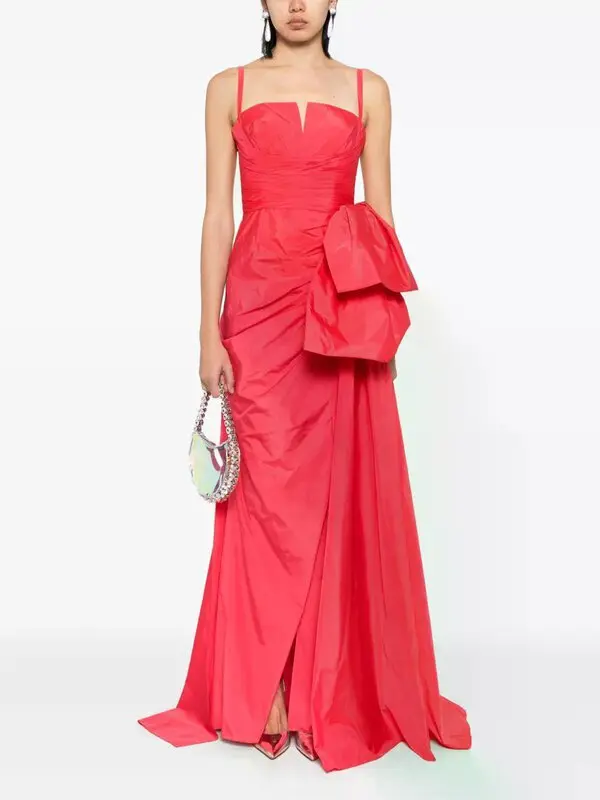 Zuhair Murad Draped Bodice Gown - Red
