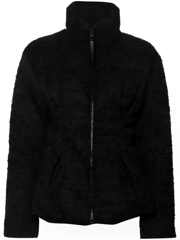 Moncler Caroline Puffer Jacket With Stand-up Collar And Appliqué Logo