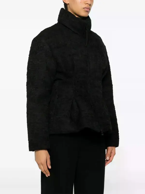 Moncler Caroline Puffer Jacket With Stand-up Collar And Appliqué Logo