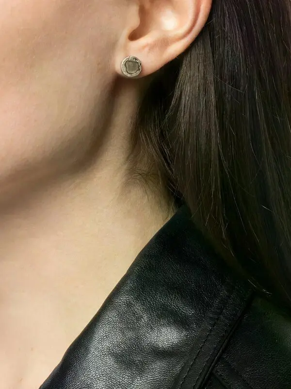 PARTS OF FOUR Single Diamond-encrusted Stud Earring