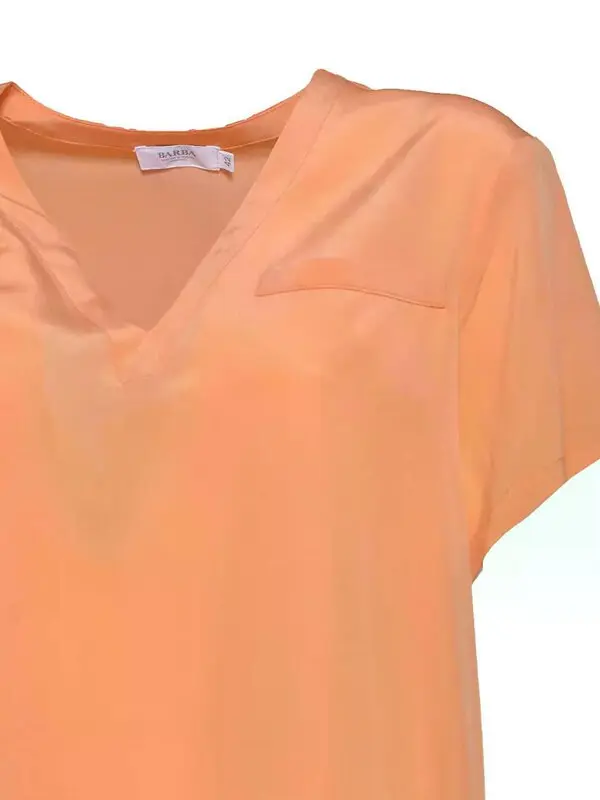 BARBA NAPOLI Short Sleeve V-neck Blouse