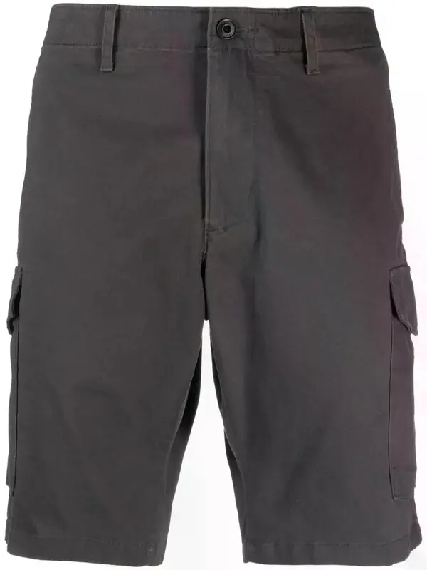 Tommy Hilfiger Logo-embroidered Cargo Shorts - Grey