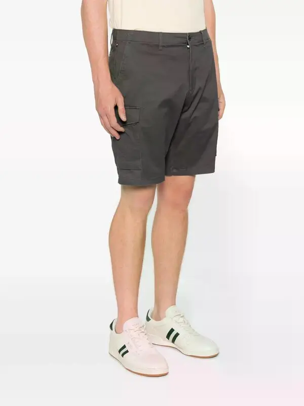 Tommy Hilfiger Logo-embroidered Cargo Shorts - Grey