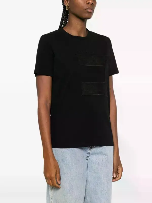 Elisabetta Franchi Embroidered Logo Jersey T-shirt