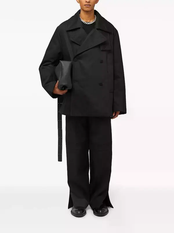 JIL SANDER Double-breasted Cotton Coat
