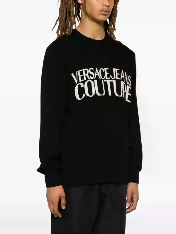 Versace Logo Intarsia Sweater