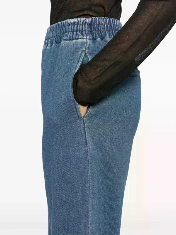 SYSTEM Denim Jersey Wide Leg Trousers