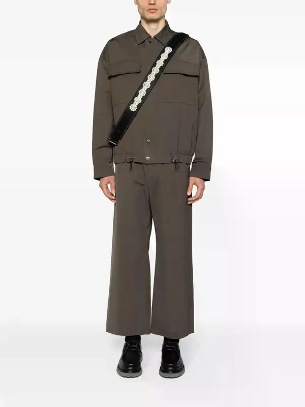 Nanushka Drawstring Twill Shirt Jacket