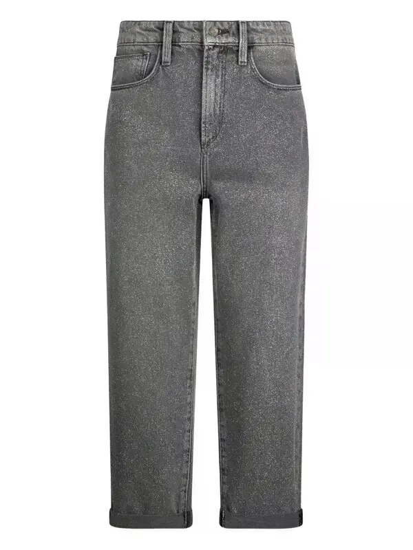 Liu Jo Ash Washed Cotton Straight-leg Jeans - Grey