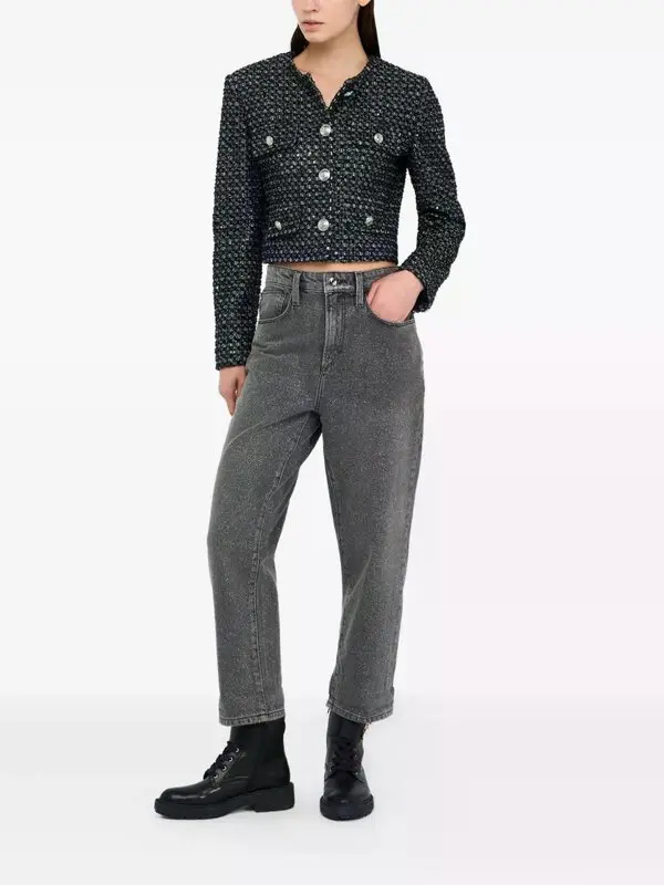 Liu Jo Ash Washed Cotton Straight-leg Jeans